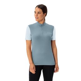 Radtrikot Vaude "Matera Halfzip", Damen, Gr. 44, blau (nordic blau), Obermaterial: 100% Polyester, Trikots, Fahrradshirt