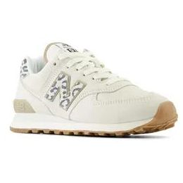 Sneaker New Balance "WL574", Damen, Gr. 37, wei&szlig; (sanftes wei&szlig;), Leder, Textil, Schuhe Sneaker, Topseller