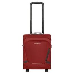 Handgep&auml;ck-Trolley Travelite "JETPACK Easy 2 Cabin Handgep&auml;ck Koffer", Gr. B/H/T: 30cm x 40cm x 20cm 21 l, rot, Polyester, unifarben mit Farbeins&auml;tzen, Koffer