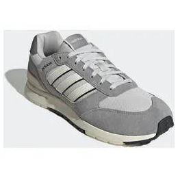 Sneaker Adidas SPORTSWEAR "RUN 80S", Herren, Gr. 42, greone, owei&szlig;, alumin, Leder, Synthetik, Textil, Schuhe Sneaker