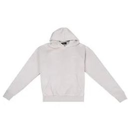 Kapuzensweatshirt DROPSIZE "Dropsize HEAVY OVERSIZE EMBO HOODIE", Herren, Gr. M, light grau, 70% Baumwolle, 30% Polyester, bedruckt, Sweatshirts