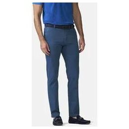 Chinos MEYER "New York 1-5074", Herren, Gr. 29, Normalgr&ouml;&szlig;en, jeansblau, 98% Baumwolle, 2% Elasthan, unifarben, regular fit lang, Hosen, in Regular-Fit