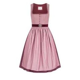 N&uuml;bler Dirndl N&Uuml;BLER "Midi Dirndl Lohe", Damen, Gr. 44, EURO, lila (beere), Obermaterial: 100% Polyester PES., Kleider
