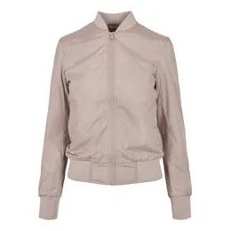 Allwetterjacke Urban Classics "Urban Classics Damen Ladies Light Bomber Jacket", Damen, Gr. L, duskrose, 100% Polyester, unifarben, normal, Rundhals, Jacken