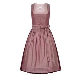 N&uuml;bler Dirndl N&Uuml;BLER "Dirndl midi Dora", Damen, Gr. 44, EURO, lila (bordeaux), Obermaterial: 100% Polyester PES., Kleider