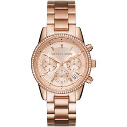 Chronograph Michael Kors "BRYANT", rosa (ros&eacute;goldfarben), Armbanduhren, Damen, Chronograph, Quarzuhr, Armbanduhr, Damenuhr, Stoppfunktion, Edelstahlarmband