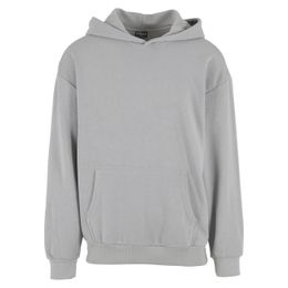 Kapuzenpullover Urban Classics "Urban Classics Light Terry Hoody", Herren, Gr. M, lightasphalt, 70% Baumwolle, 30% Polyester, unifarben, normal, ohne Ausschnitt, Pullover Kapuzenpullover