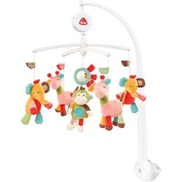 babyFEHN Mobile FEHN "Classic Stars, Safari Musikmobile", bunt, Mobil&eacute;s, BabyB:40cm H:65cm, Softvelour, B:40cm H:65cm