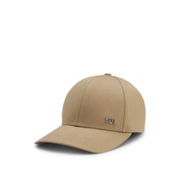 Baseball Cap BOSS "Zed BOSS-ME", Damen, schwarz beige 252, Twill, Baumwolle, unifarben, Caps, Unisex, mit seitlichem Logo-Pin