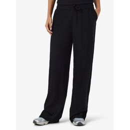 Jogger Pants Noisy may "NMLEILANI NW LOOSE PANTS WVN NOOS", Damen, Gr. L, N-Gr, schwarz, Web, Obermaterial: 77% Viskose, 23% Leinen, unifarben, regular fit kn&ouml;chellang, Hosen
