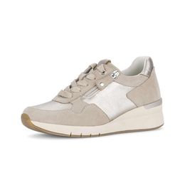 Gabor Damen Sneaker "Sneaker low", Gr. 44beige, Schuhe