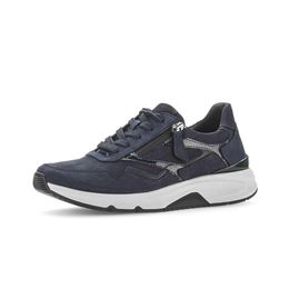 Sneaker Gabor "Sneaker low", Damen, Gr. 35, blau, Schuhe Sneaker
