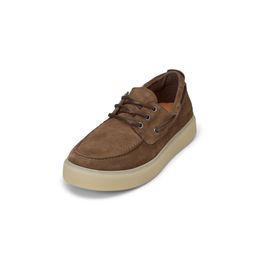 Marc O'Polo Bootsschuh MARC O'POLO "aus weichem Veloursleder", Herren, Gr. 43, schwarz taupe, Obermaterial: 100% Leder (Rind), unifarben, Schuhe Bootsschuh
