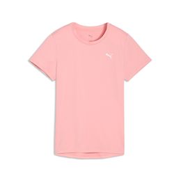 Trainingsshirt Puma "W TAD ESSENTIAL CREW TEE", Damen, Gr. L, rosy outlook, Jersey, Obermaterial: 100% Polyester, regular fit normal, Rundhals, Shirts, Regular Fit, mit seitlichen Schlitzen, mit dryCELL Technologie