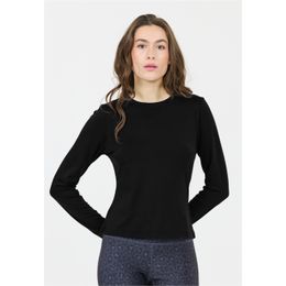 ENDURANCE ATHLECIA Langarmshirt ATHLECIA "Almi V2", Damen, Gr. 36, schwarz, 88% Polyester, 12% Elasthan, unifarben, normal, Rundhals, Shirts Langarmshirt, mit atmungsaktiver Funktion