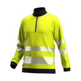 Kapuzensweatjacke SAFETY JOGGER WORKS "Bekleidung 012559 Safety Jogger Scuti", Herren, Gr. XL, gelb, Sweatjacken