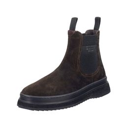 Stiefelette Gant "Gant Stiefelette Veloursleder/Textil", Herren, Gr. 45, braun (espresso), Textil, Veloursleder, Schuhe Stiefelette
