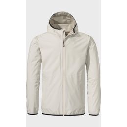 Sch&ouml;ffel Outdoorjacke SCH&Ouml;FFEL "Jacket Style Migandi MNS", Herren, Gr. 46, beige (9040, natur), Oberstoff: 100% Polyester; (Membran: Thermoplastisches Polyurethan), regular fit, hoch geschlossener Ausschnitt, Jacken Outdoorjacke