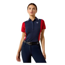 Ariat Poloshirt Taryn navy red Damen XL