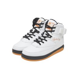 Trainingsschuh Ewing "Ewing Rebound by Ewing 33 HI Strap", Damen, Gr. 44,5, schwarz, wei&szlig;, orange, Leder, Schuhe