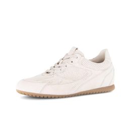 Sneaker Gabor "Sneaker low", Damen, Gr. 37, beige, Schuhe Sneaker