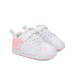 Sneaker DC Shoes "Toddler Cg V", Damen, Gr. 20,5, wei&szlig;, pink, Obermaterial:100% Synthetik;, Schuhe Sneaker