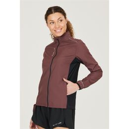 Laufjacke ELITE LAB "Shell X1 Elite", Damen, Gr. 42, lila (dunkellila), 100% Polyester, unifarben, normal, hoch geschlossener Ausschnitt, Jacken, mit wasser- und winddichtem Komfort