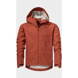 Sch&ouml;ffel Outdoorjacke SCH&Ouml;FFEL "2.5L Jacket Style Tajiva MEN", Herren, Gr. 50, 5590, rot, Oberstoff: 100% Polyester; (Membran: Thermoplastisches Polyurethan), regular fit, hoch geschlossener Ausschnitt, Jacken Outdoorjacke