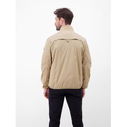Outdoorjacke Lerros "Outdoorjacke im Blouson-Look", Herren, Gr. L, kitt, 60% Baumwolle, 36% Nylon, 4% Elasthan, Jacken Outdoorjacke