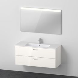 Duravit ME by Starck Waschtisch mit XBase Schrank, mit Spiegel, XB007304545,