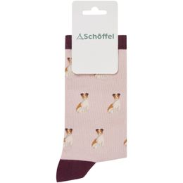 Sch&ouml;ffel Country Socken Single Pink Jack Russel (Gr&ouml;&szlig;e: 35-41)
