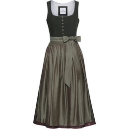 Hammerschmid Midi Dirndl Koflersee Oliv/Grau (Gr&ouml;&szlig;e: 44)