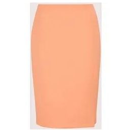Madeleine Mode Sommerrock MADELEINE "Rock Schlanker Rock mit Schlitz", Damen, Gr. 34, orange (pfirsich), Obermaterial: 92% Polyester PES. 8% Elasthan EL., Modern, normal, R&ouml;cke