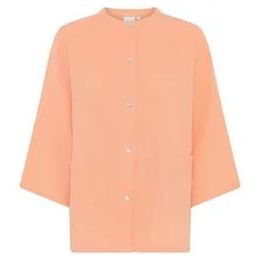 Pyjama CCDK COPENHAGEN "CCDK Copenhagen sleep shirt Maria", Damen, Gr. XXL, coral sands, Obermaterial: 100% Baumwolle, Homewear-Sets Pyjama