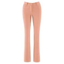Madeleine Mode Regular-fit-Jeans MADELEINE "Denimhose Schmale Jeans im Five-Pocket-Style", Damen, Gr. 36, N + K Gr, beige (berber), Obermaterial: 95% Baumwolle CO. 5% Elasthan EL., Modern, Jeans, Mit "M"-Stickerei auf der Ges&auml;&szlig;tasche