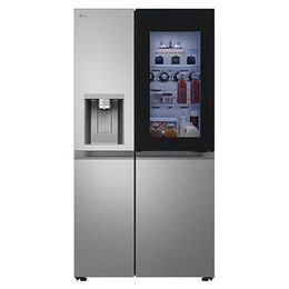 LG SidebySide K&uuml;hlschrank mit InstaView Door-in-Door&reg; (EEK D, 628L, 179 cm hoch ) mit Eis, Crushed Ice und Wasserspender GSXE81PYBD