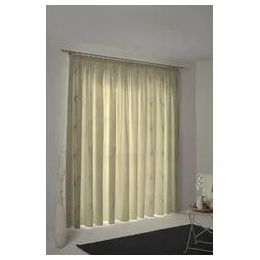 Vorhang WIRTH "Stuben" Gr. 3, gr&uuml;n (lindgr&uuml;n), B:132cm H:175cm, Jacquard, Baumwolle, Polyester, Gardinen