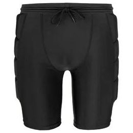 Torwarthose Reusch "Compression Short Soft Padded", Herren, Gr. XL, EURO-Gr&ouml;&szlig;en, schwarz, 48% Polyurethan, 46% Polyester, 5% Polyamid, 1% Elastodien, unifarben, kurz, Hosen, mit gepolsterten Eins&auml;tzen