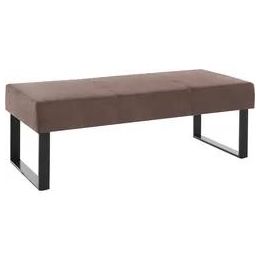 Sitzbank OTTO HOME "Oliver", braun (braun, braun), B:140cm H:50cm T:62cm, Polyester, Sitzb&auml;nke, Sitzbank