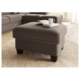 Hocker Home Affaire "County", grau (taupe), B:75cm H:47cm T:65cm, Luxus-Microfaser (100% Polyester);Struktur fein (100% Polyester);Luxus-Microfaser weich (90% Polyester, 10% Polyamid), Hocker, Polsterhocker, mit Federkern und Stauraum, passend zur "County"-Serie
