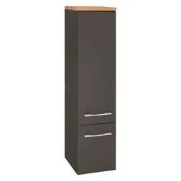 Midischrank Welltime "Davos", grau (grau, graphit), B:30cm H:130cm T:35cm, Schr&auml;nke, Midischrank