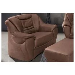 Sit & More Sessel SIT & MORE "Benson", braun, B:98cm H:94cm T:95cm, NaturLeder;Luxus-Microfaser ALTARA NUBUCK (100% Polyester);Luxus-Kunstleder, Sessel, Sessel