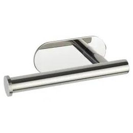 Toilettenpapierhalter Wenko "Orea", silber (silberfarben), B:16cm H:4,5cm L:7cm, Edelstahl, Toilettenpapierhalter
