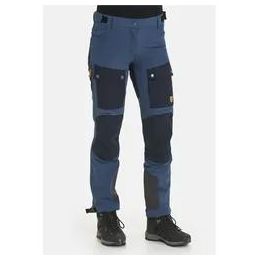 Softshellhose WHISTLER "Anissy", Damen, Gr. 42, EURO-Gr&ouml;&szlig;en, blau (blau, dunkelblau), 65% Polyester, 35% Baumwolle, mehrfarbig, lang, Hosen Softshellhose, mit atmungsaktivem Material