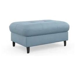 Sit & More Hocker SIT & MORE "Marano", blau (hellblau), B:102cm H:43cm T:67cm, 98% Polyester, 2% Polyamid, Hocker, Hocker, mit Stauraum