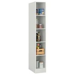 Seitenregal KOCHSTATION "KS-Paris", wei&szlig;, B:30cm H:200cm T:60cm, Regale, K&uuml;chenschrank Hochschrank Mehrzweckregal
