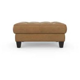 Sit & More Stauraumhocker SIT & MORE "Westham", braun (cognac), B:101cm H:47cm T:66cm, 100% Polyester, Hocker, wahlewise mit/ohne Federkern