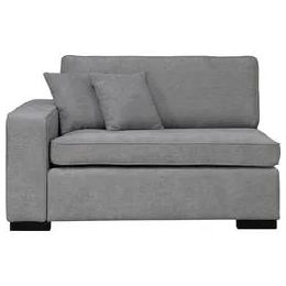 Sofaelement Home Affaire "Skara XXL", grau (hellgrau), B:140cm H:86cm T:130cm, 100% Polyester, Polsterelemente, Modul XXL - zum eigenen Zusammenstellen, Armlehne links/rechts w&auml;hlbar