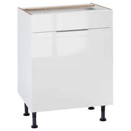 Sp&uuml;lenschrank Optifit "Tara", wei&szlig; (wei&szlig; glanz), B:60cm H:87cm T:58,4cm, Schr&auml;nke, Sp&uuml;lenschrank, Breite 60 cm