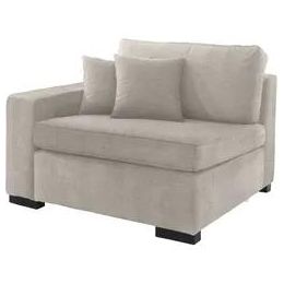 Sofaelement Home Affaire "Skara", beige (natur), B:110cm H:86cm T:100cm, Polsterelemente, Modul zum eigenen Zusammenstellen, in vielen Bezugsqualit&auml;ten